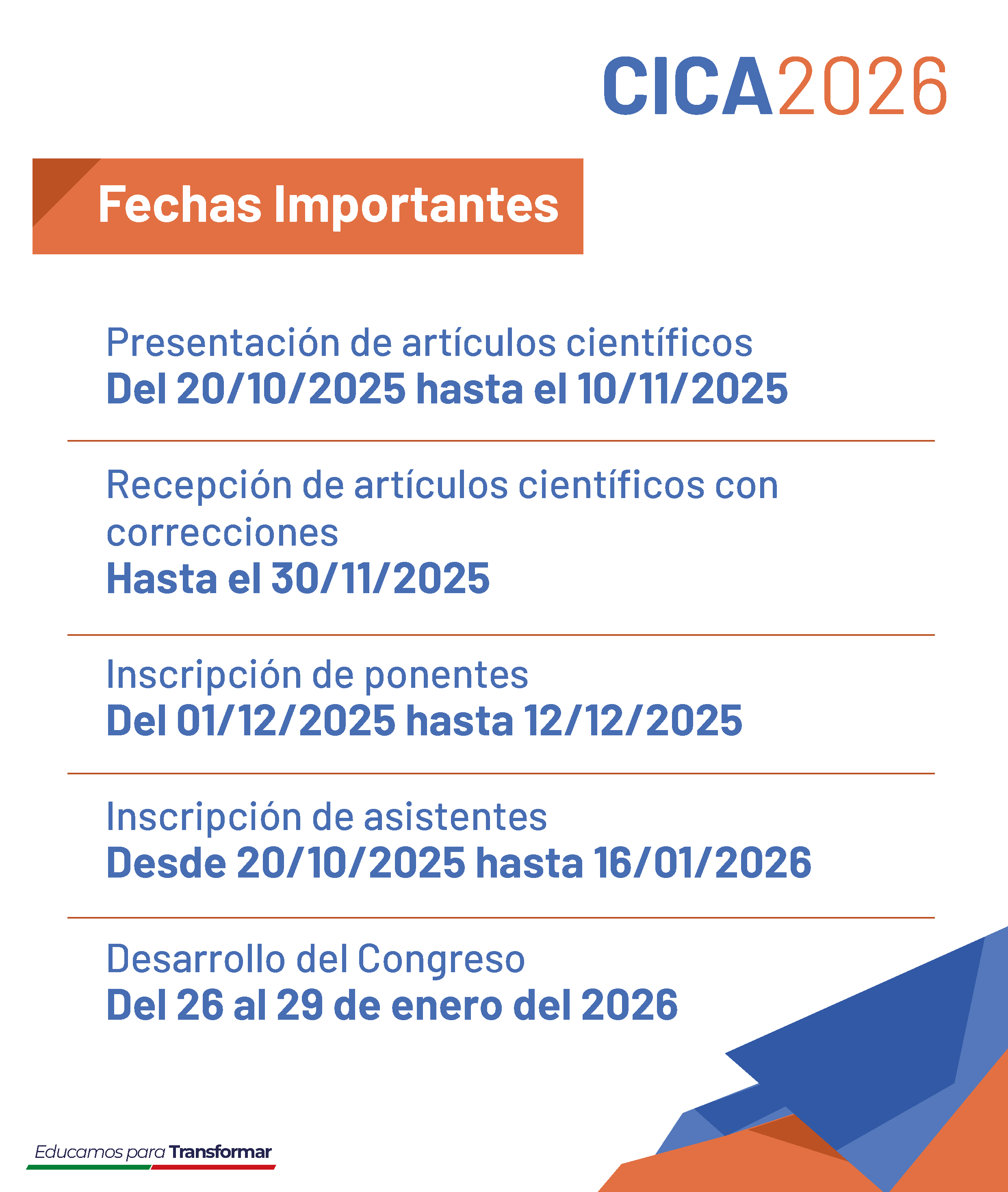 Fechas Importantes | Universidad Nacional de Loja